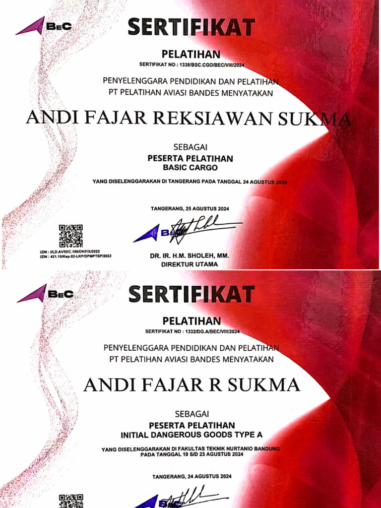 Sertifikat BeC | PDF