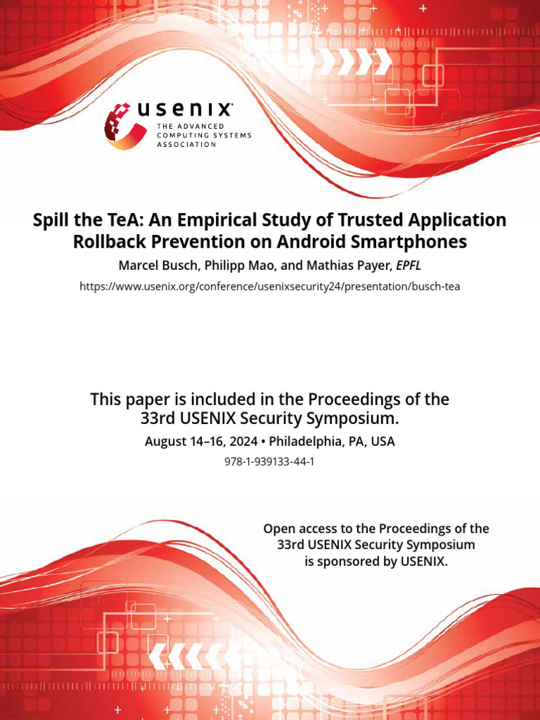 Spill_the_TeA | PDF | Android (Operating System) | Vulnerability (Computing)