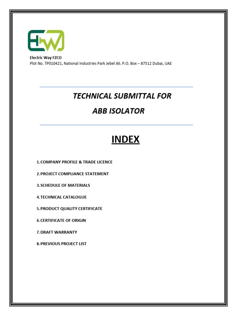 Material Submittal PVC Iso Abb | PDF | Electrical Connector | Ac Power ...