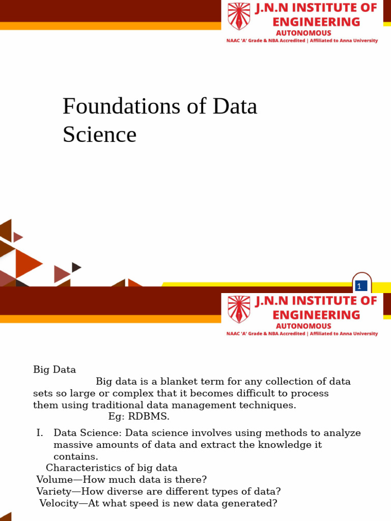 Foundations of Data Science | PDF