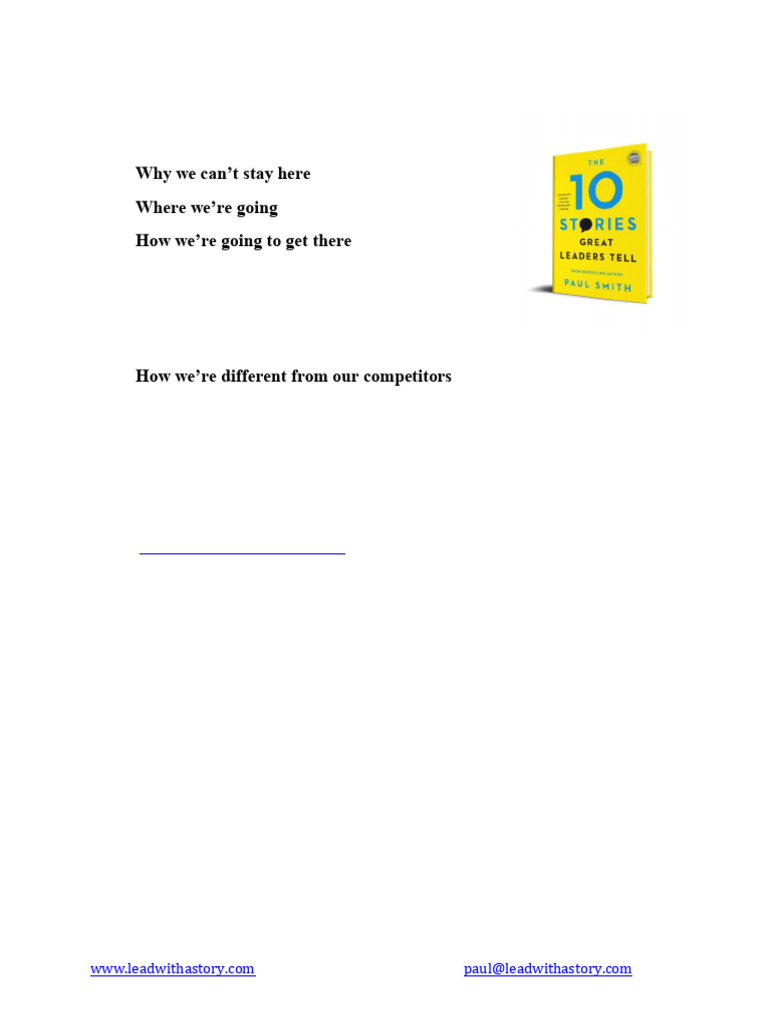 List-of-all-story-types-Leadership-Sales-and-Parenting | PDF | Sales ...