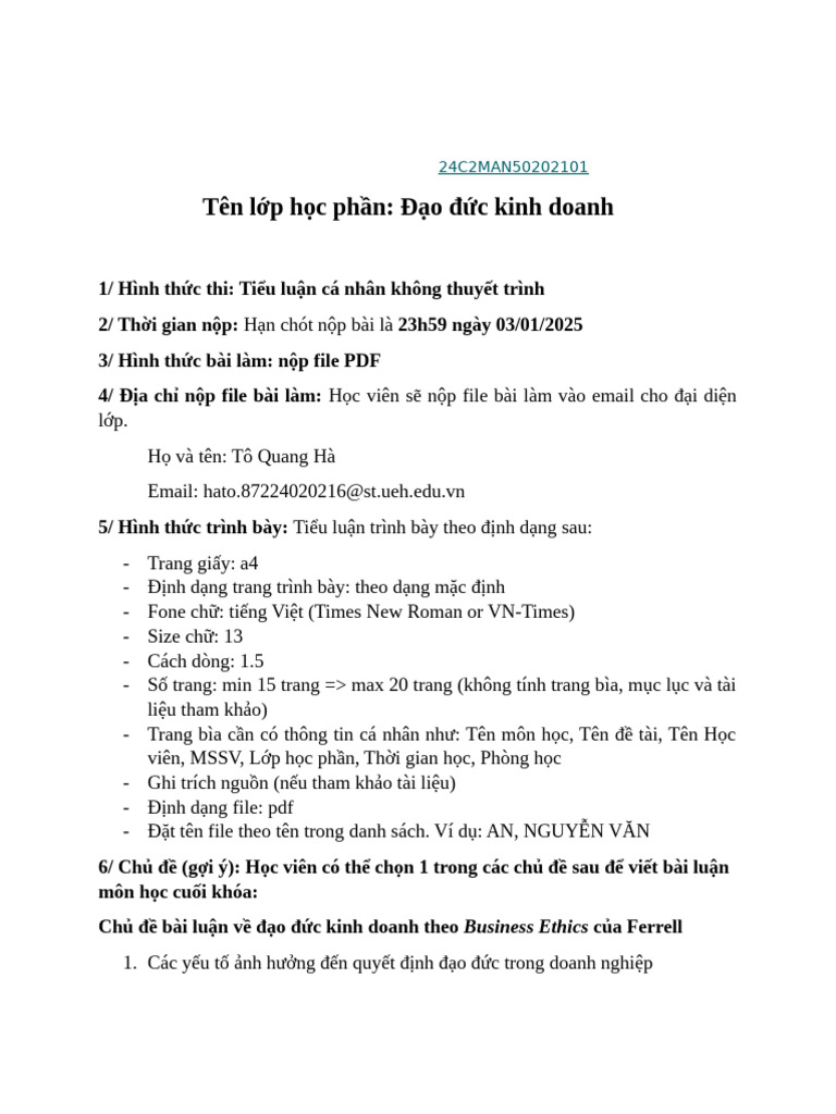 Huong Dan Lam Bai DDKD | PDF
