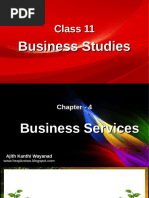 Class 11 BST Chapter 4: Business Services | PDF | Banks | Money