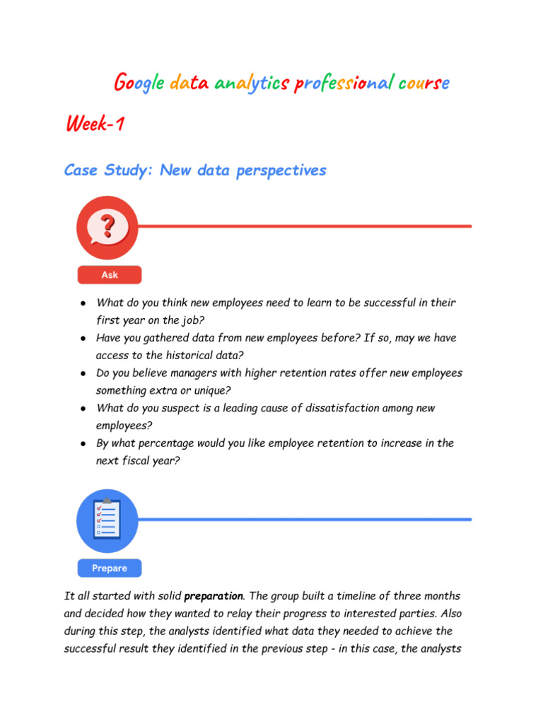 Module 1 - (Foundations Data, Data, Everywhere) | PDF | Data Analysis ...