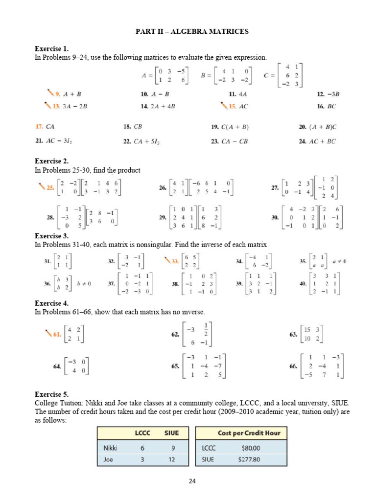 Chapter 7 - Part2 - Exercises | PDF