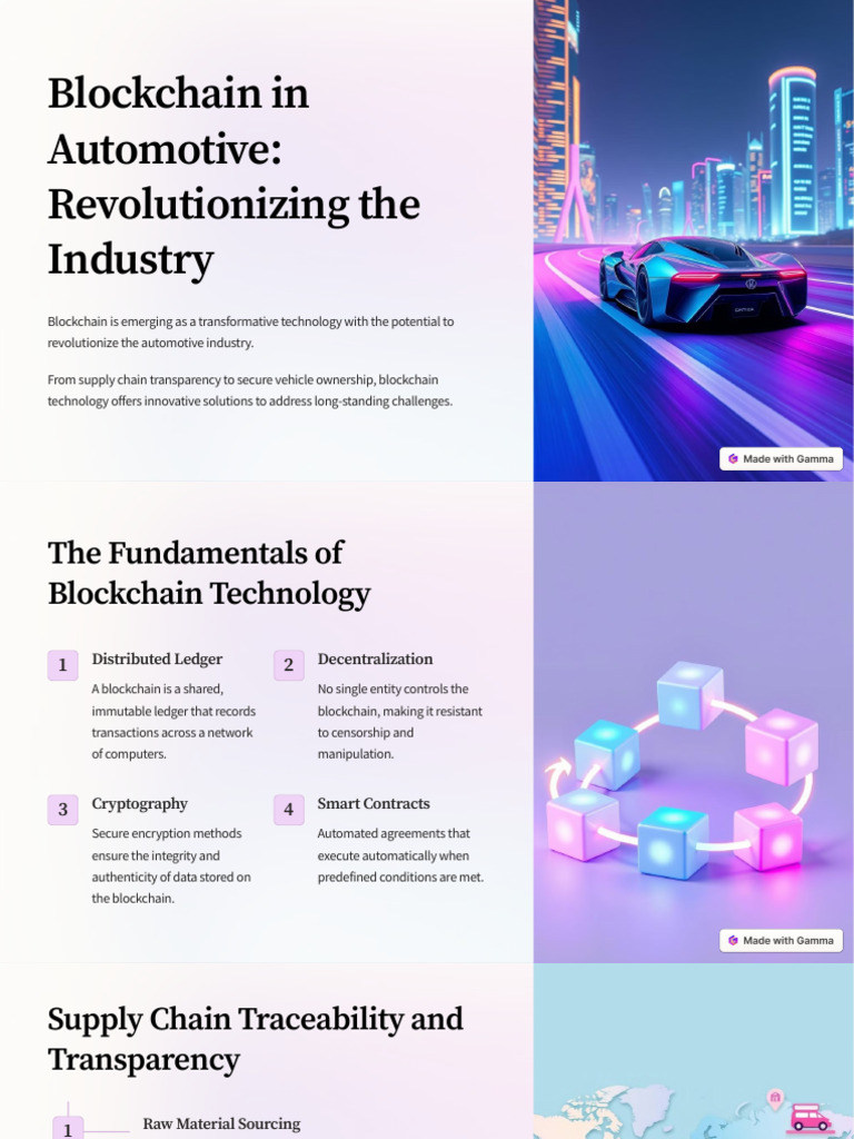Blockchain in Automotive Revolutionizing The Industry | PDF ...