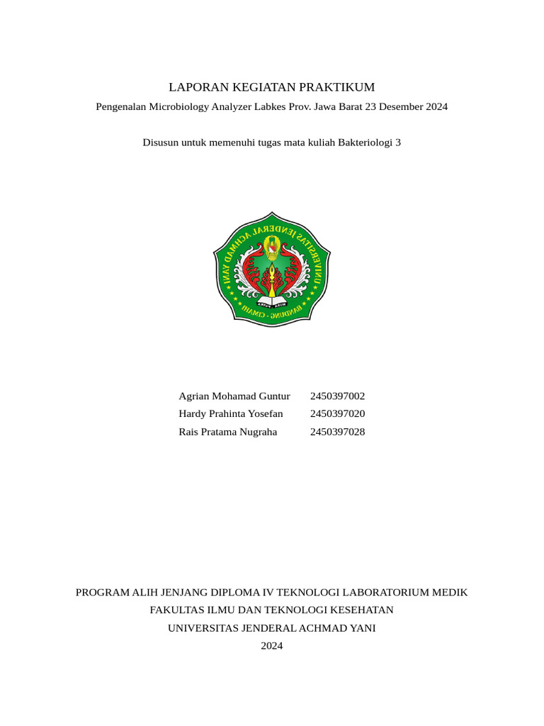 Laporan Kegiatan Praktikum Mandiri | PDF