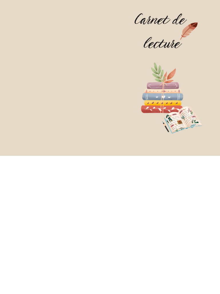 Carnet de Lecture Gratuit | PDF