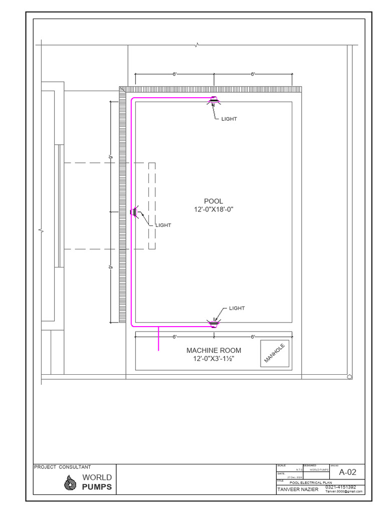 Pool Electrical Plan Layout | PDF