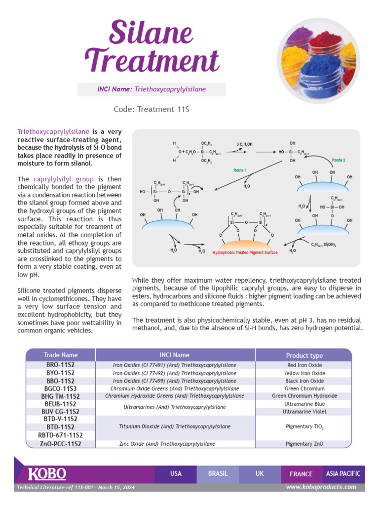 Kobo-11S-Silane-Treatment | PDF | Zinc Oxide | Silicone