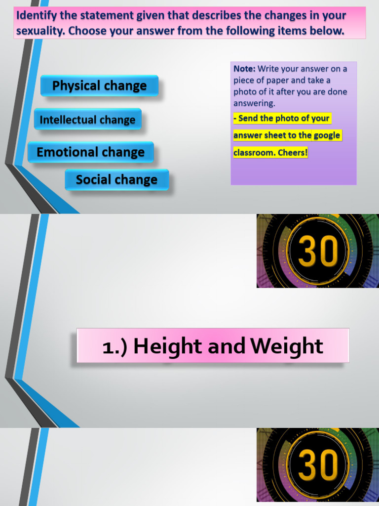 Changes in Sexuality During Puberty | PDF