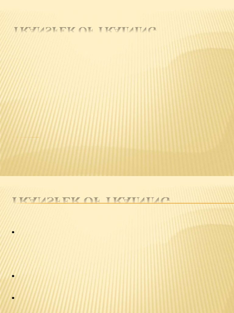 Transfer Of Training Pdf Learning Theory