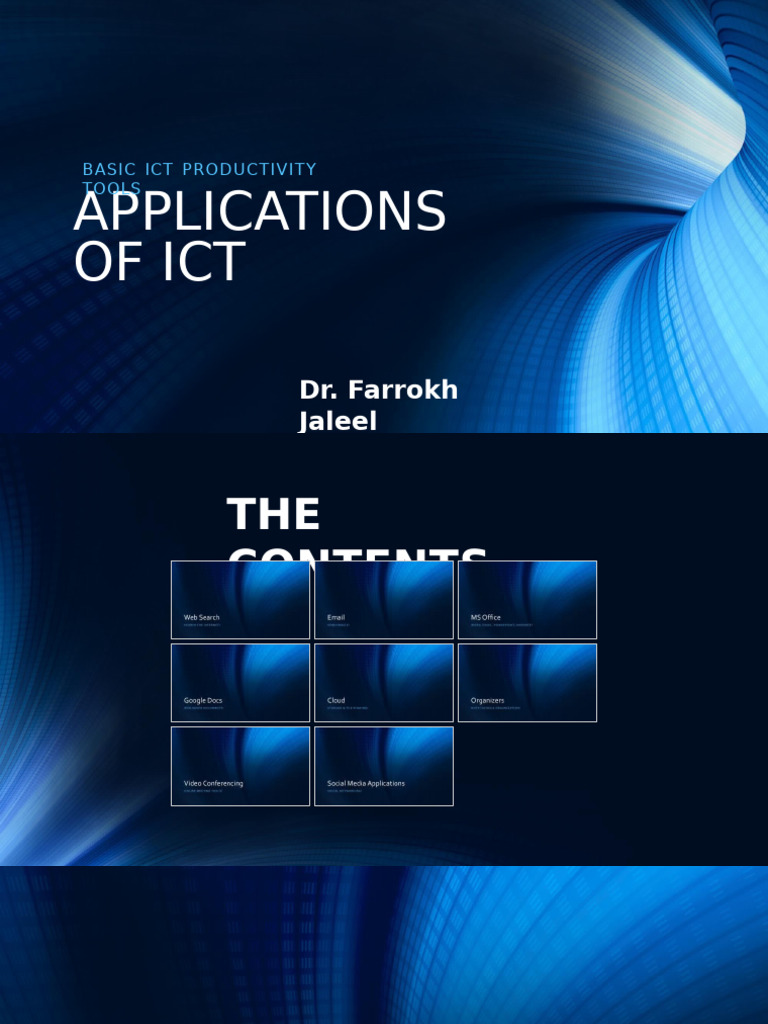 1. Basic ICT Productivity Tools | PDF