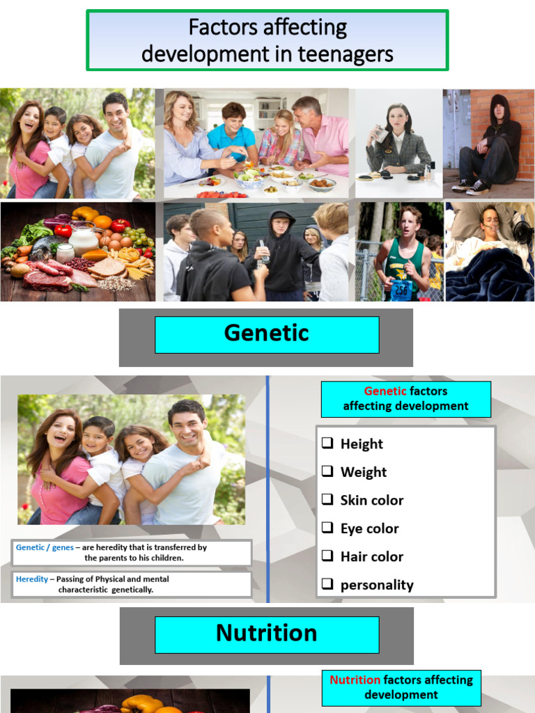 RM2 Factors Affecting D' Development in Teenagers | PDF | Adolescence | Obesity