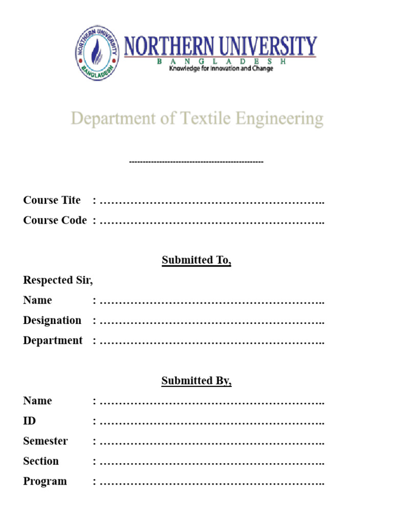 NUB Cover Page | PDF