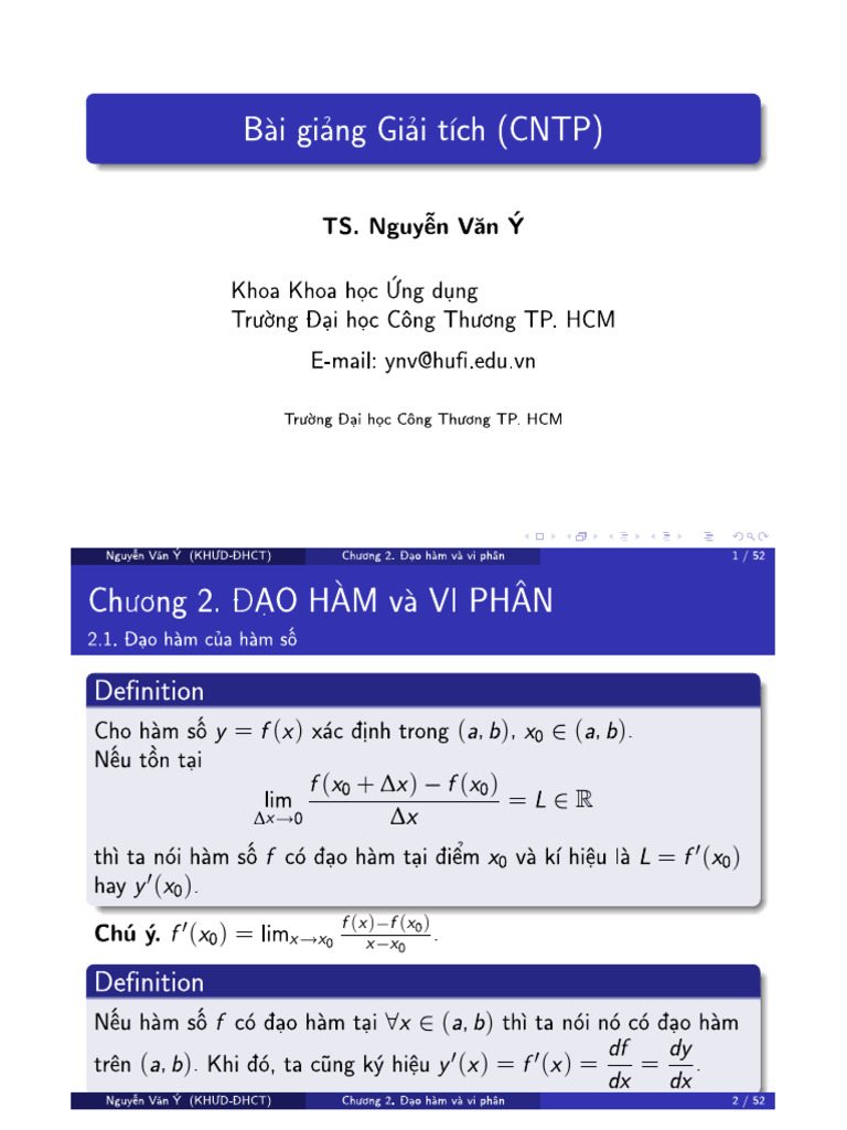 BG GT (CNTP) - Ch2 - Dao Ham-Viphan (Slide Gui SV0 | PDF
