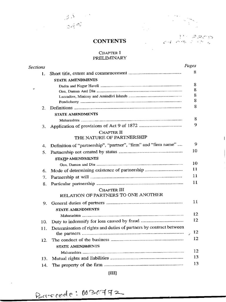 Partnership Act, 1932 | PDF