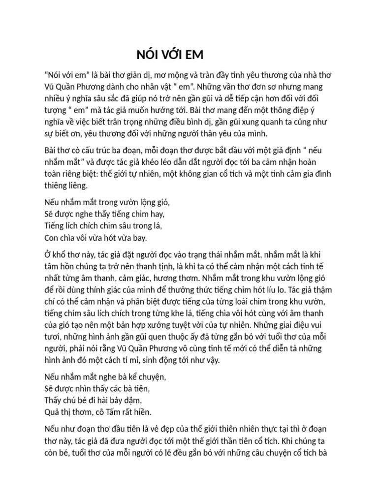 Nói V I em | PDF