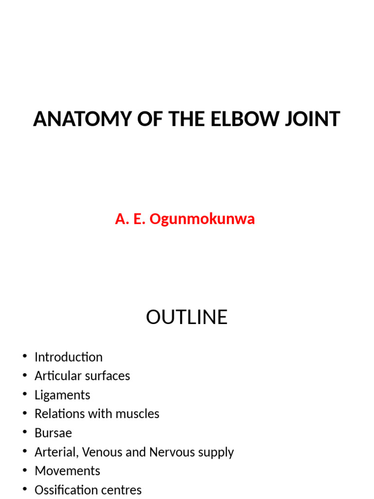 elbow joint | PDF