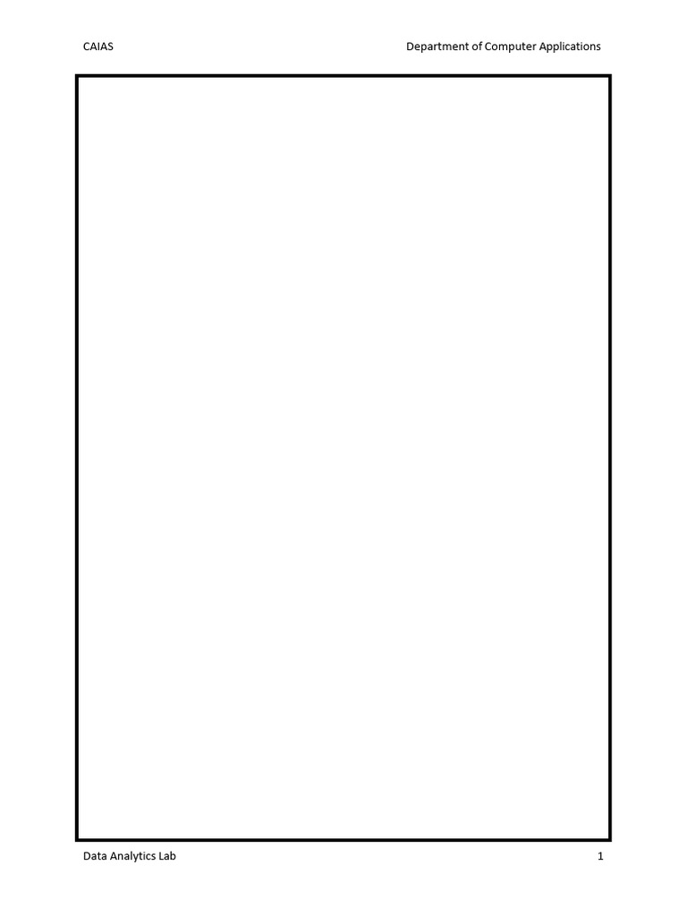 Da Lab Manual Updated | PDF | Database Index | Data Analysis Da Lab Manual Updated | PDF | Database Index | Data Analysis