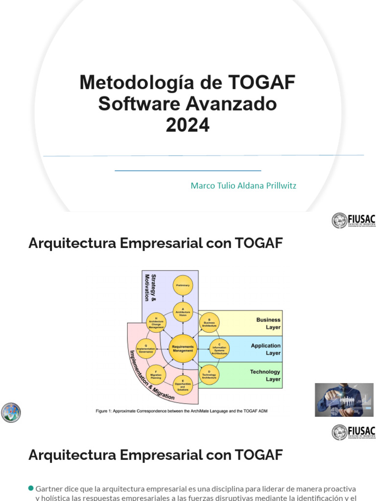 Metodología TOGAF en Arquitectura Empresarial | PDF