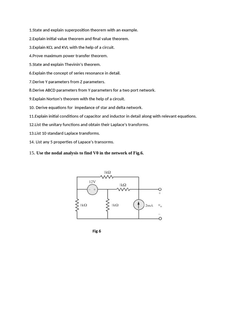 Electrical Engineering Theorems & Concepts | PDF