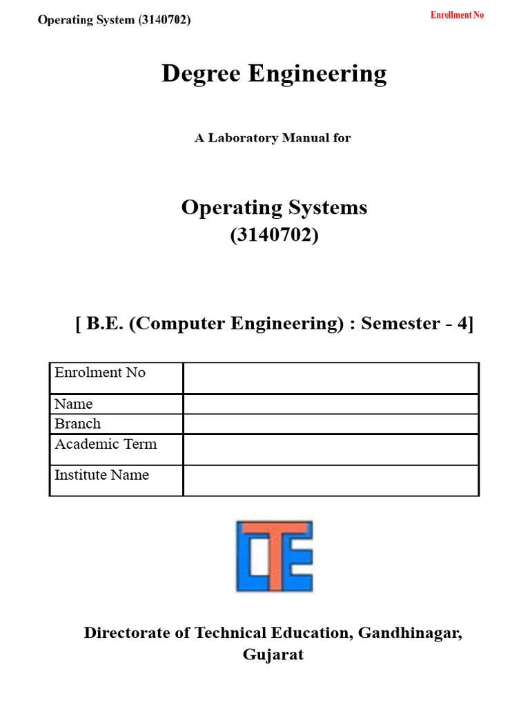 Operating System - Lab - Manual | PDF | Operating System | Shell (Computing)