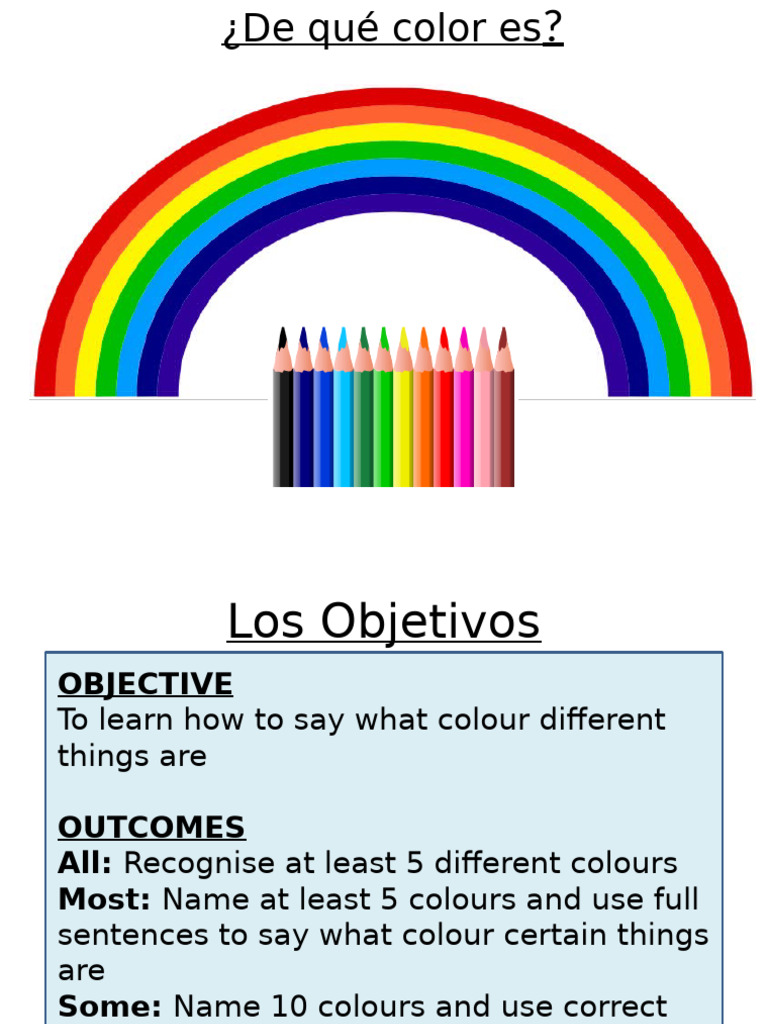 De Que Color Es | PDF | Color | Amarillo