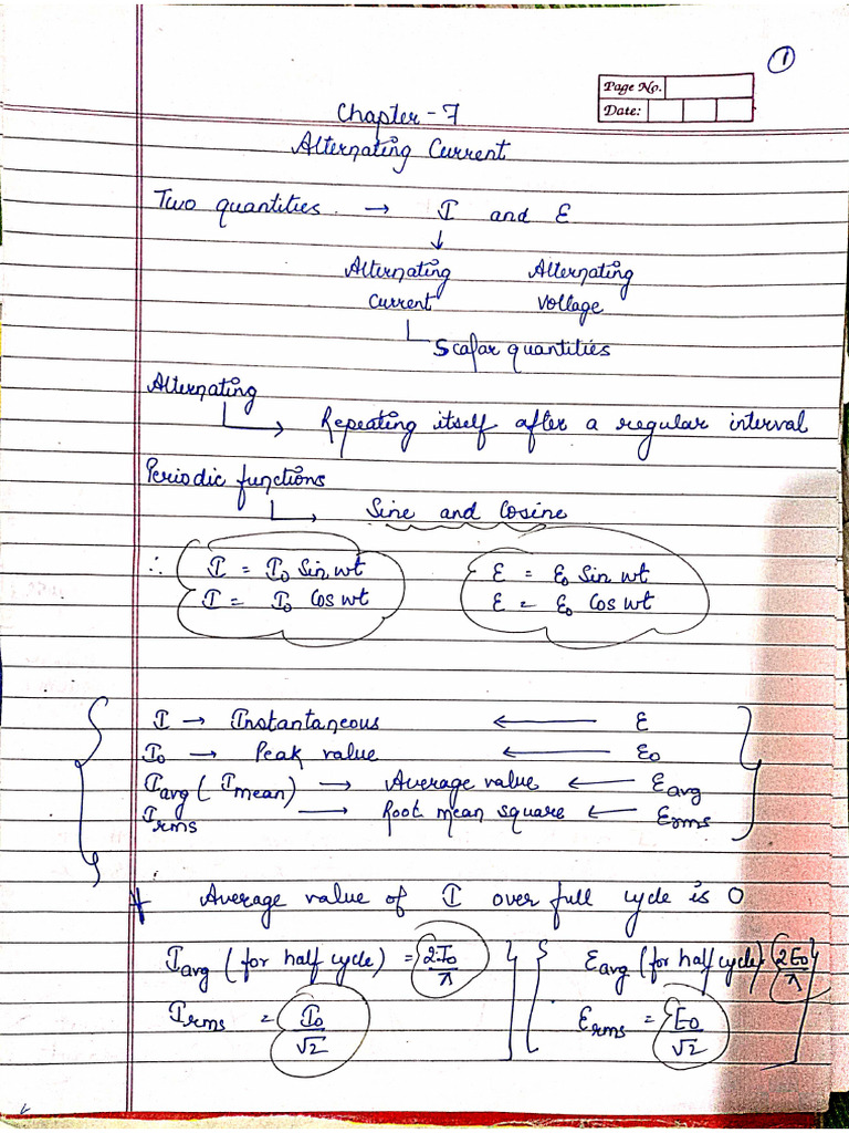 AC Short Notes | PDF