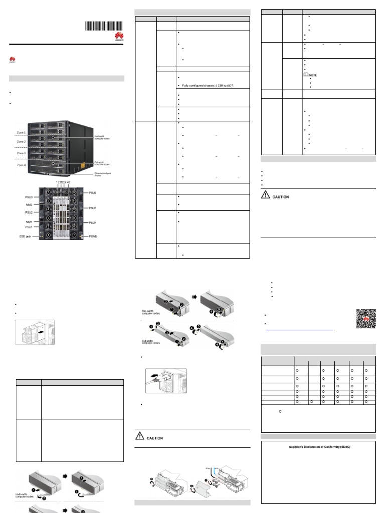 E9000 Chassis Quick Start Guide - (V100R001 - 16) | PDF | Electrical ...