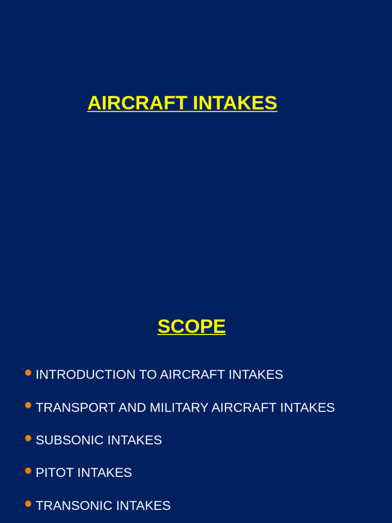 Aircraft Intakes | PDF
