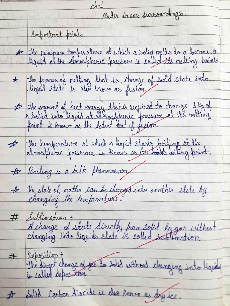 Class 9th Science Ncert Notes ? | PDF