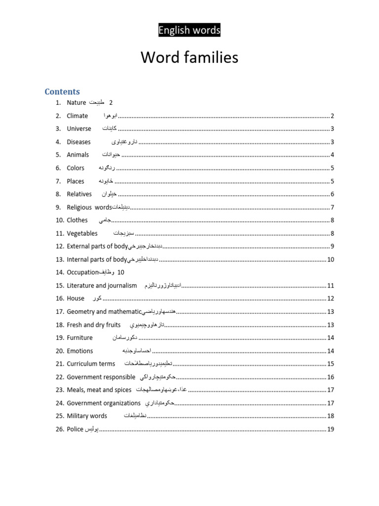 Set Words | PDF