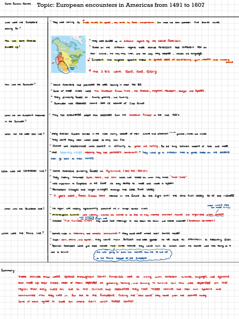 AP History Exam Notes | PDF | Native Americans In The United States ...