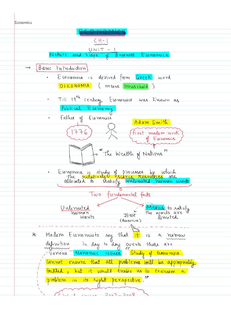 Economics Hand Notes_25388618_2023_12_05_20_06 copy | PDF
