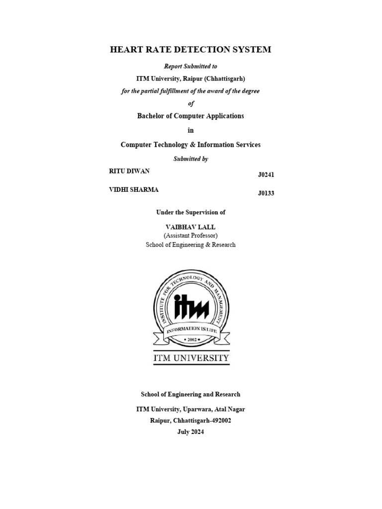 BCA Project Report Sample Report | PDF