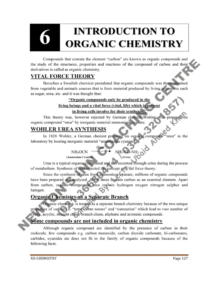 Introduction To Organic Chemistry | PDF