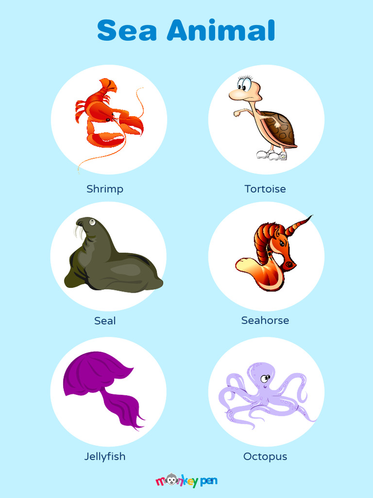 Sea Animal Chart | PDF