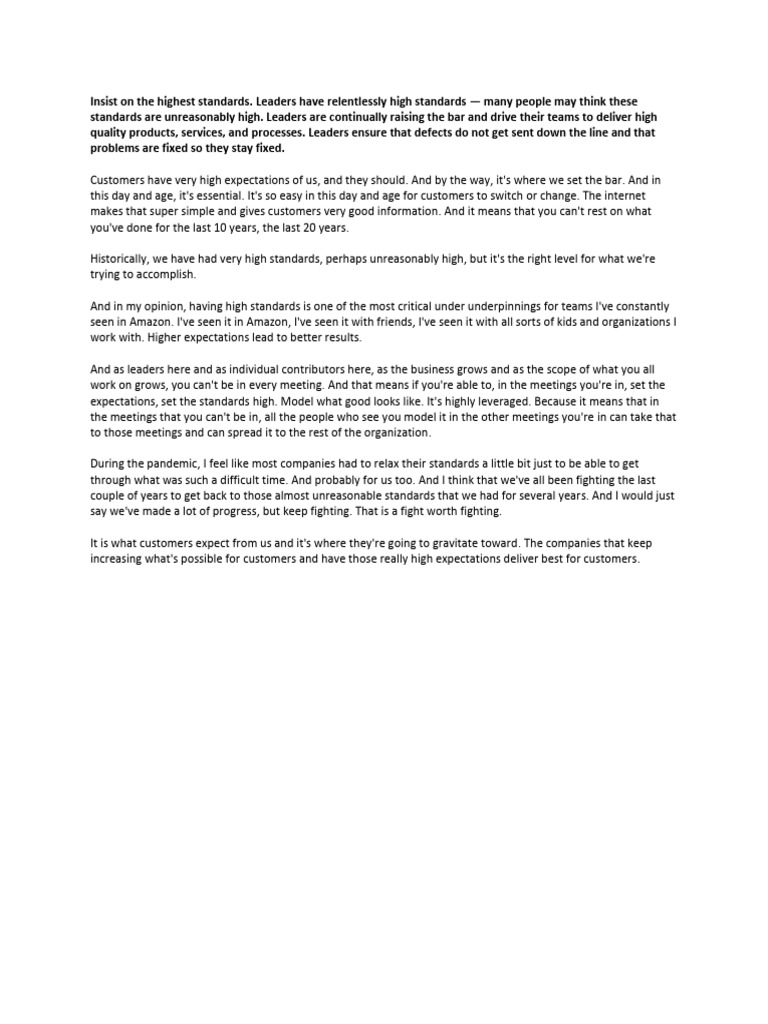 insist-on-the-highest-standards-transcript | PDF