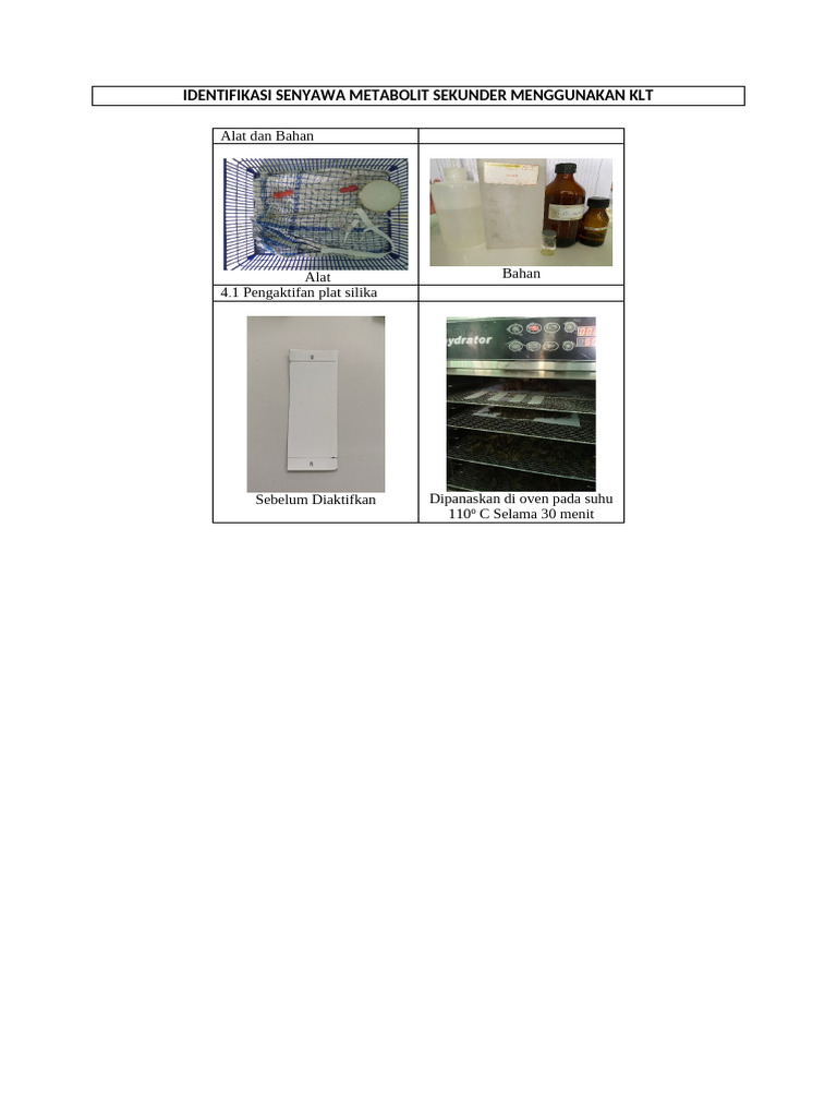 Identifikasi Metabolit dengan KLT | PDF