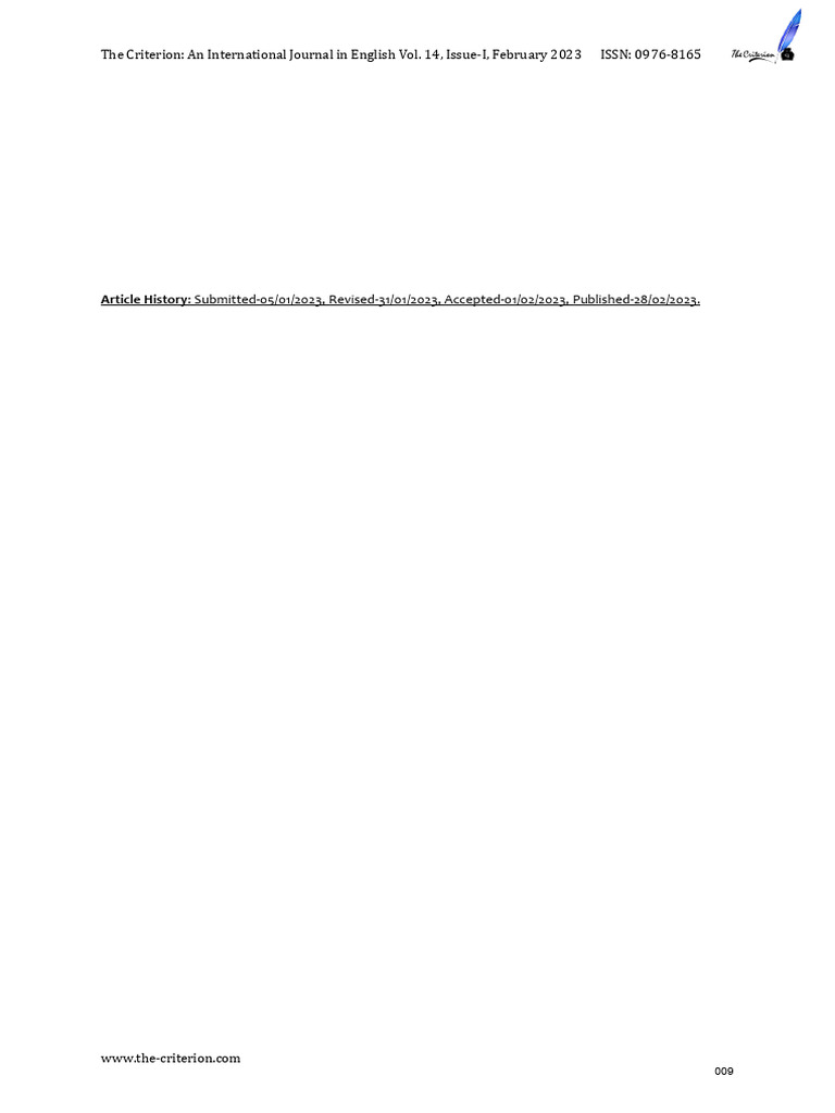 Dalit Feminism in P. Sivakami's Novel | PDF | Reflexivity (Social ...