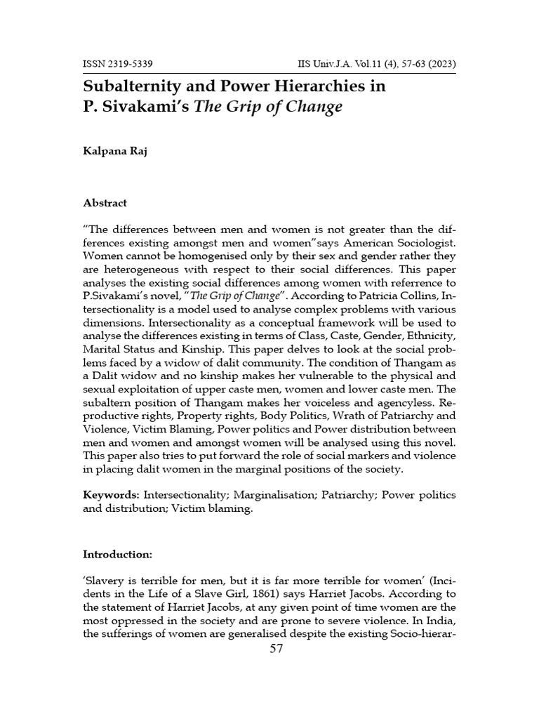 5 | PDF | Dalit | Intersectionality