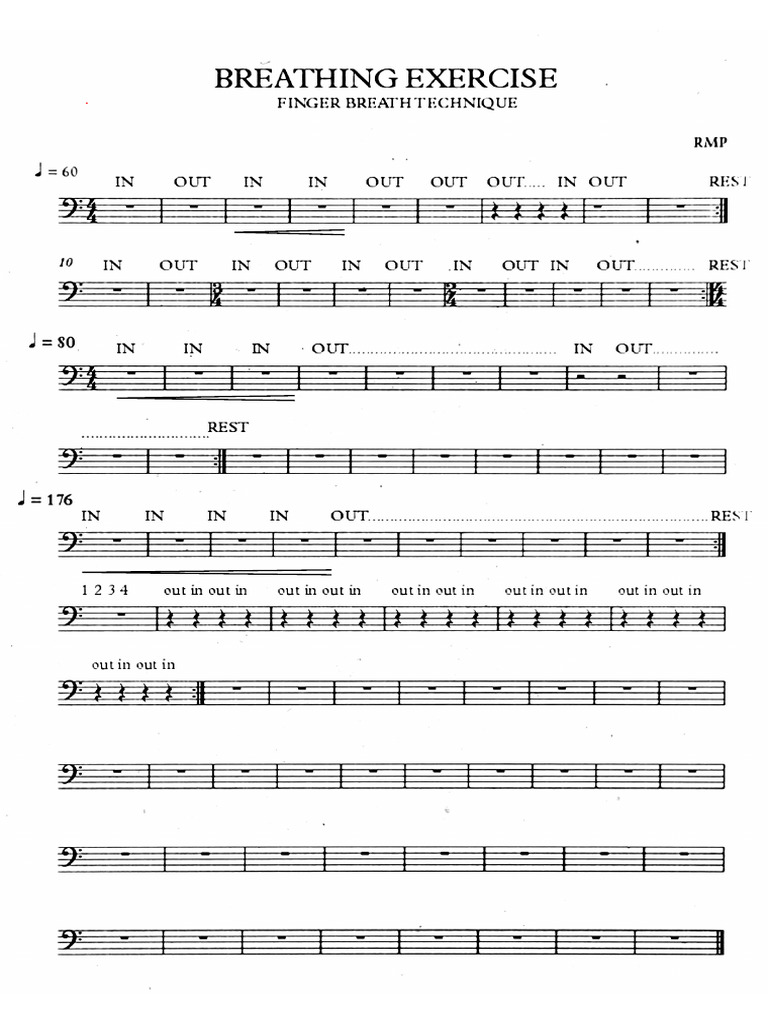 Finger Breath Technique Breathing Exercises 20230327165740 | PDF