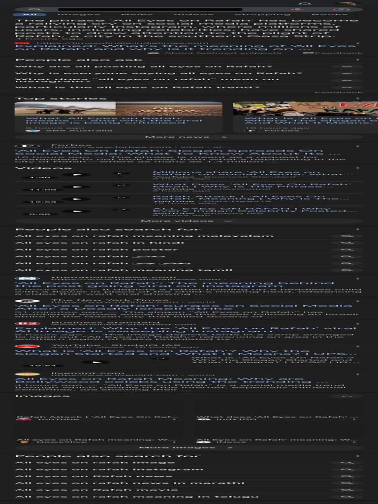 What Does All Eyes On Rafah Mean - Google Search | PDF