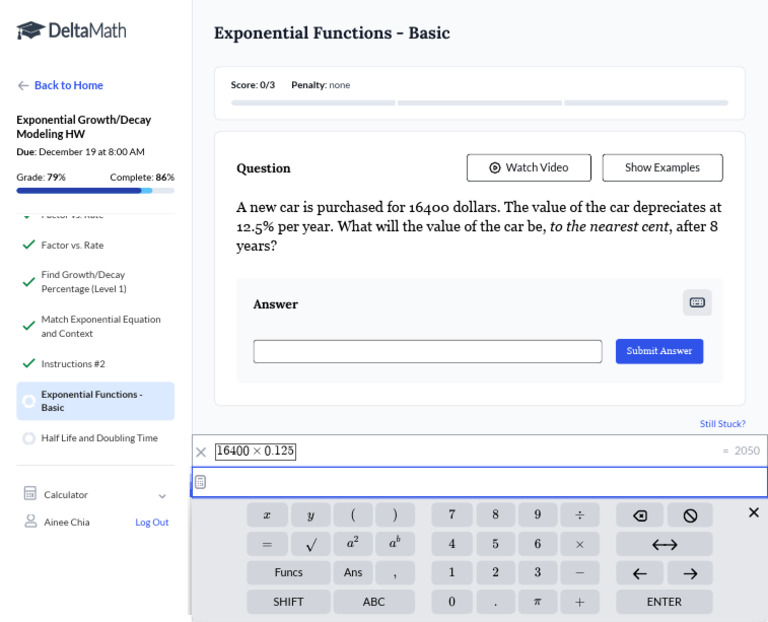 DeltaMath Student Application 11 | PDF