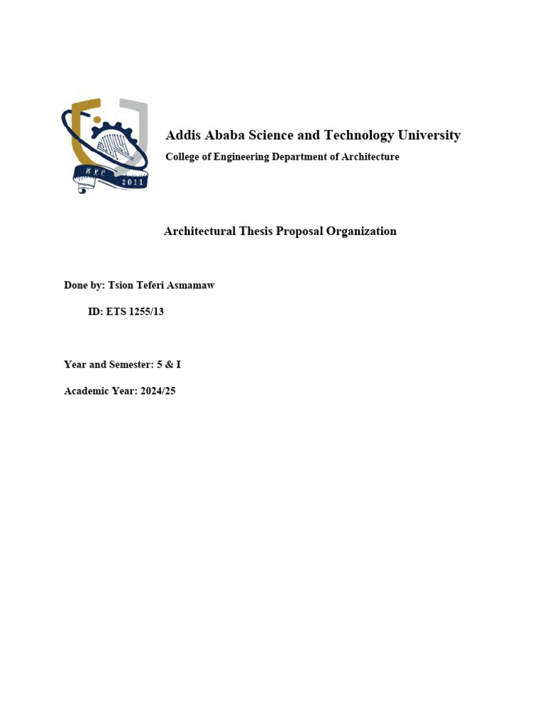 Thesis organization final | PDF | Health Care | Infrastructure