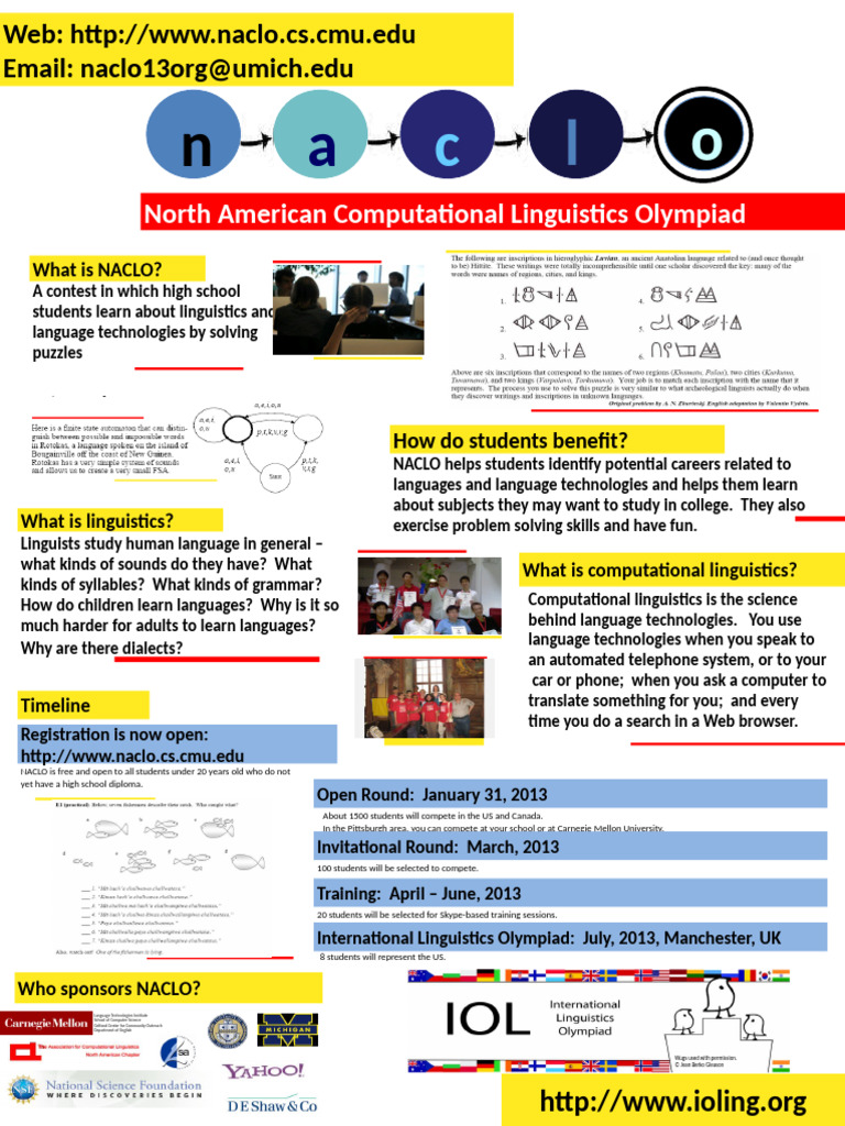 NACLO-poster-for-schools-lettersize | PDF | Linguistics | Human ...