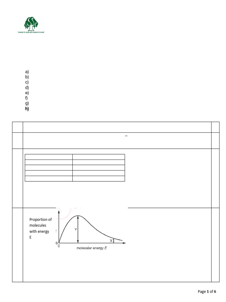 CHEMISTRY QP - SET 2 | PDF | Reaction Rate | Chemical Reactions