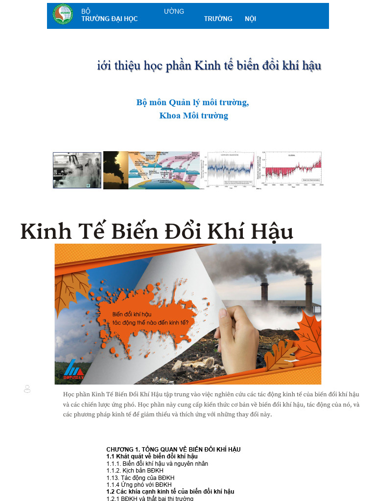 David Chuong 1 Kinh Te Bien Doi Khi Hau - 5.10-1 | PDF