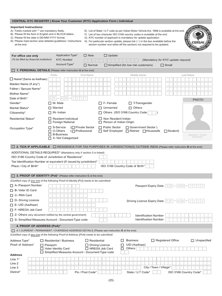 Care Health CKYC-Individual | PDF